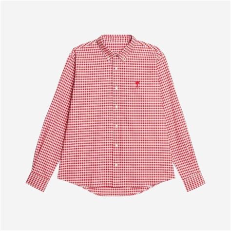 아미 토날 하트 로고 셔츠 화이트 Ami Kream