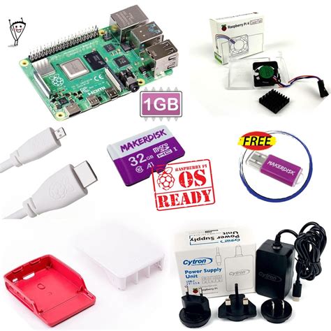 raspberry pi 4 model b 1gb and kits