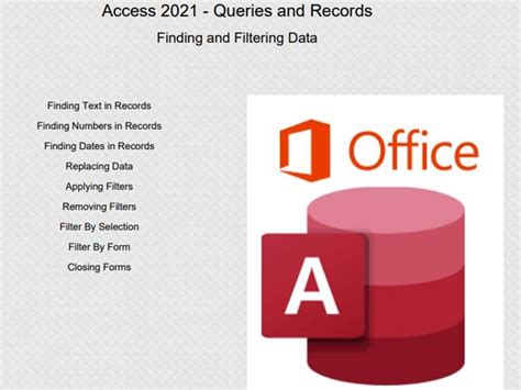Access 2021 Level 3 Queries And Records Qintil