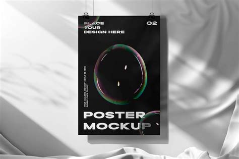 포스터 매달린 모형 프리미엄 Ai 생성 Psd