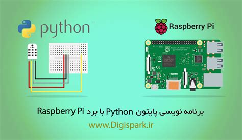 بخش پنجم برنامه نویسی Dht پایتون Python با رزبری پای سنسور Dht دیجی