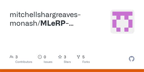 Github Mitchellshargreaves Monashmlerp Documentation