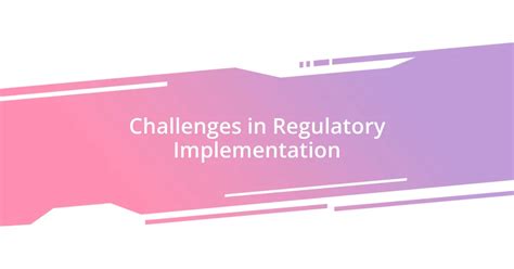 My Thoughts On Regulatory Framework —