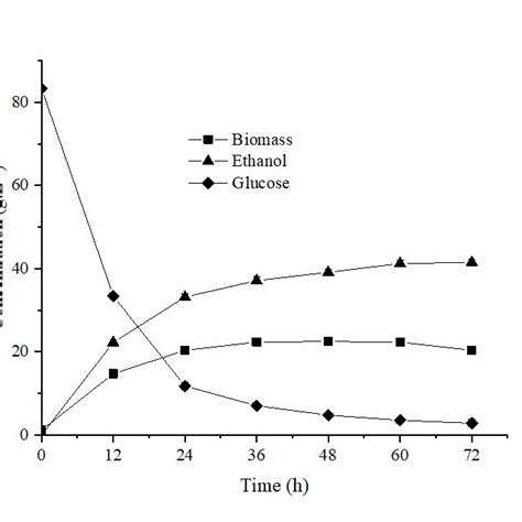 Experimental Data Of Biomass Ethanol And Glucose During Fermentation Download Scientific