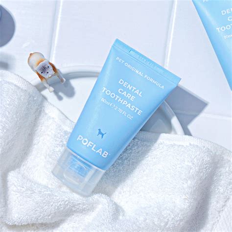 포프랩 강아지치약 애견 먹는 바르는 치약 치석 충치 제거 80g Poflab
