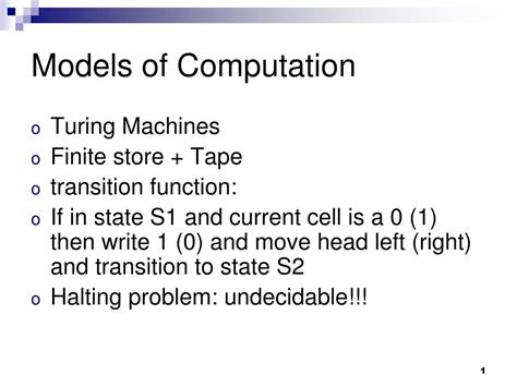 Ppt Models Of Computation Powerpoint Presentation Free Download Id