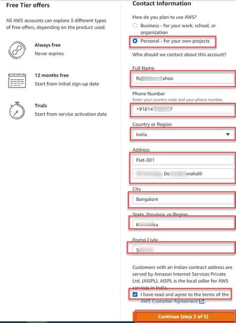 Create An Aws Account Without A Credit Card Step By Step Azure Lessons