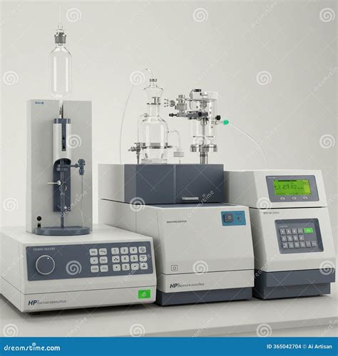 Gas Chromatography Gc Set Up Instruments Stock Image 248603641