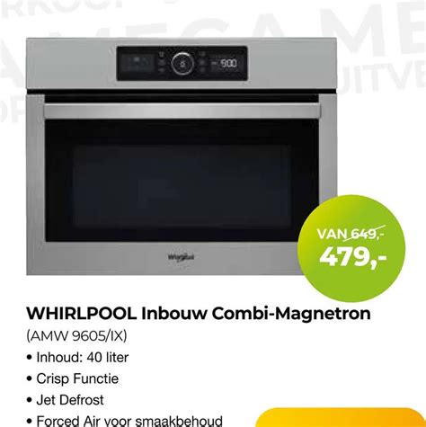 Whirlpool Inbouw Combi Magnetron Amw Ix Aanbieding Bij Ep Beerepoot
