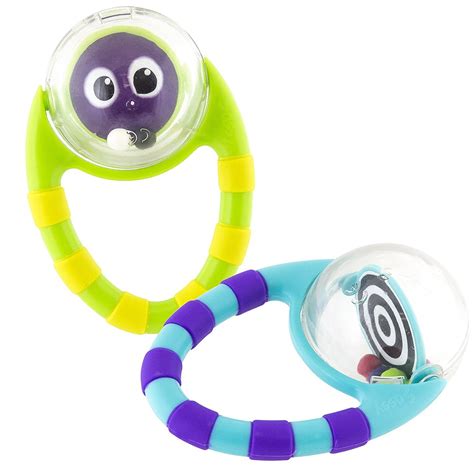 Sassy Flip And Grip Rattle 2pk Colors May Vary