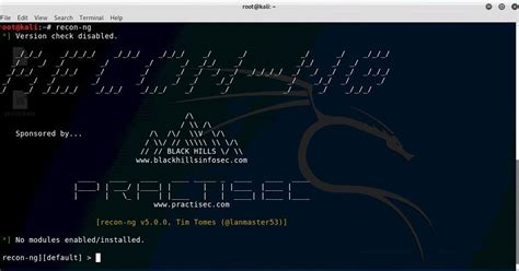Information Gathering With Recon Ng Part 1
