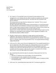 Unit Assignment Docx Anna Thomas PHI Unit Assignment Yes It Seems So The Lady Didn