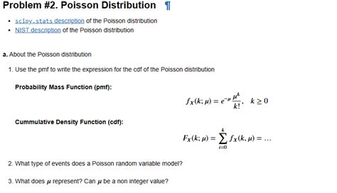 Solved Problem 2 Poisson Distribution Scipy Stats