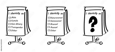 Check Box Fill In Gender List Male Female Non Binary Or Transgender