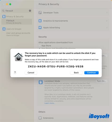 How To Recover Find Use Filevault Recovery Key On M1 Mac