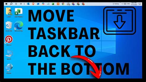 How To The Windows Taskbar Back To The Bottom Move Taskbar To The
