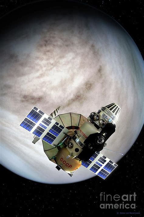 Venera 4 Spacecraft Arrives At Venus Photograph by Detlev Van ...