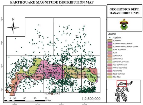 Earthquake Distribution Based On Magnitude Magnitude Frequency Download Scientific Diagram
