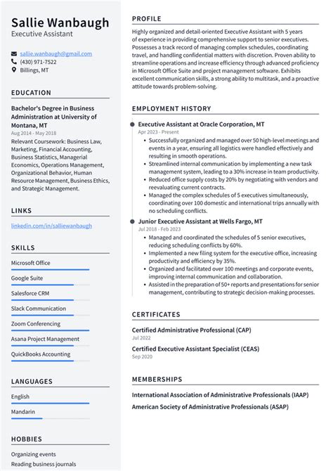 IBM Executive Assistant Resume Examples ResumeCat