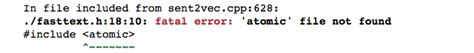 fatal error while installing · issue 48 · epfml sent2vec · github