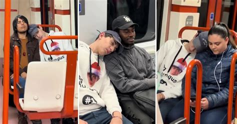 Fingi Que Se Quedaba Dormido En El Hombro De Los Pasajeros Del Subte Y La Reacci N De La Gente