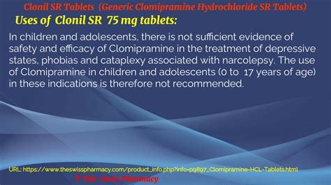 Ppt Clonil Sr Tablets Generic Clomipramine Hydrochloride Sr Tablets Powerpoint Presentation