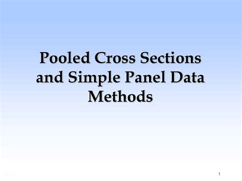 SOLUTION Lecture Panel Data Lecture Studypool