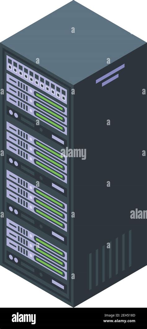 Customer Database Server Infrastructure Icon Isometric Of Customer