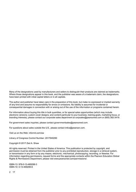 Learn Python 3 The Hard Way A Very Simple Introduction To The Terrify