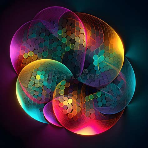 Generative Ai Illustrations Geometry Patterns Background Mixed Colors Abstract Pattern