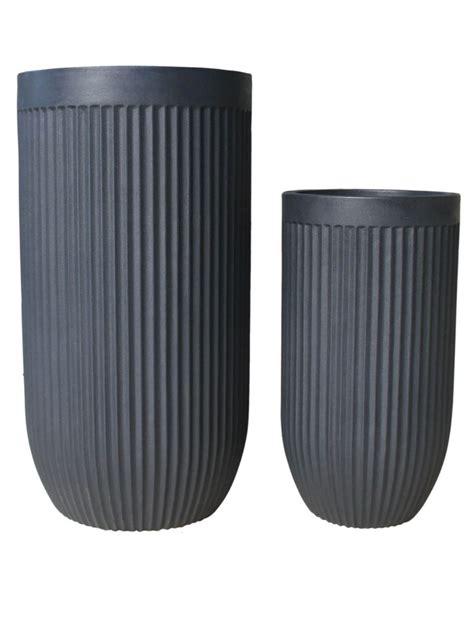 Tube Fluted Range Pots La Poli Pots Distinctive Spaces
