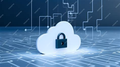 Premium Photo Cloud Data Storage Cloud Computing And Data Security Concept Ai Generated