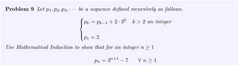 Solved Let P₁ P2 P3 Be A Sequence Defined Recursively As