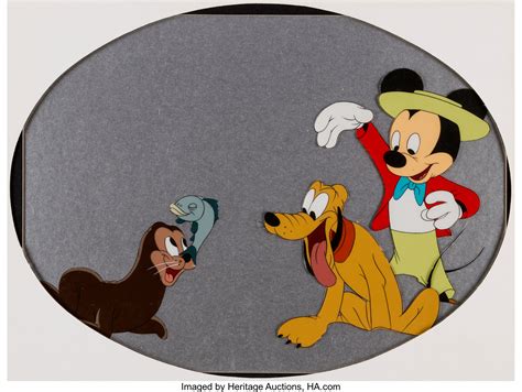 Mickey And The Seal Mickey Mouse Pluto And Seal Production Cel Lot 95257 Heritage Auctions