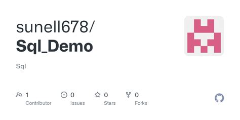 Github Sunell Sql Demo Sql