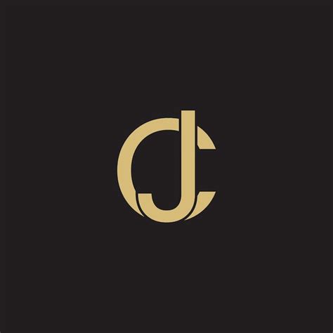 Premium Vector Cj Letter Logo Monogram C And J Monogram Design Cj Initials Letter