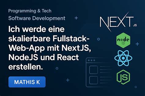 Develop Scalable Web Apps Using Nextjs And Nodejs Webapp Entwicklung By