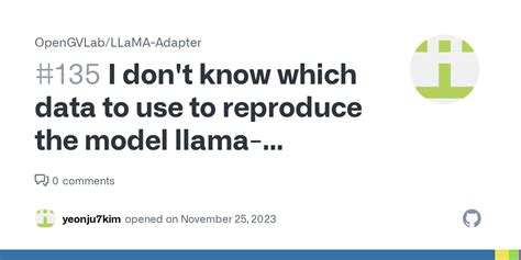 I Don T Know Which Data To Use To Reproduce The Model Llama Adapter
