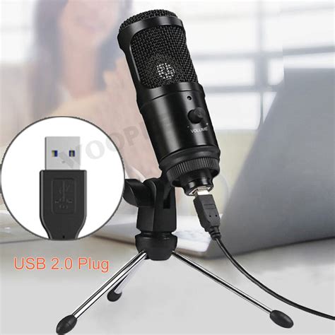 전문 콘덴서 마이크 Usb 마이크 Pc 컴퓨터 노트북 노래 녹음 스튜디오 비디오 회의 마이크로폰 휴대용 오디오 And 영상
