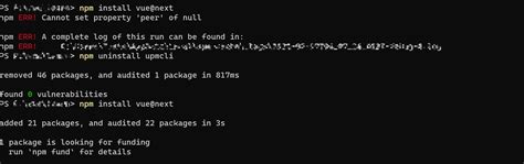 问题解决npm ERR Cannot set property peer of null Texley 博客园