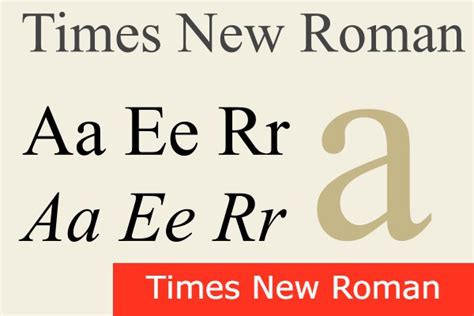 Times New Roman Font