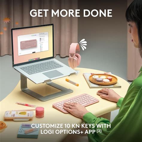 Buy Logitech Pebble Keys 2 Bluetooth Wireless Keyboard With Multi Device Pairing 10