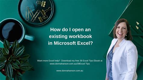 how do i open an existing workbook in excel youtube
