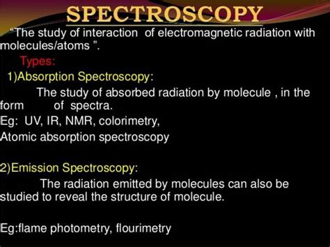 Uv Spectroscopy Powerpoint Slides Learnpick India
