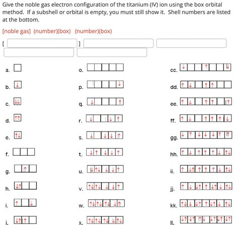 Solved Give The Noble Gas Electron Configuration Of The