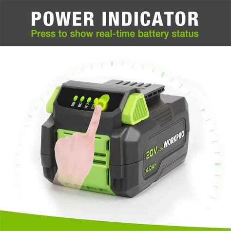 WORKPRO 20V 4.0Ah Lithium-ion Battery Pack(WORKPRO 20V 4.0Ah Lithium ...