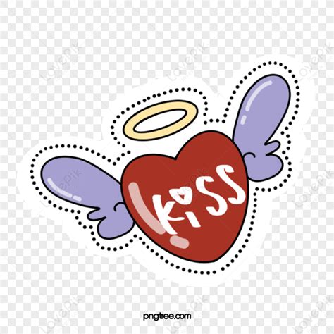 발렌타인 일러스트 데이 자유형 사랑 날개 원소붉다심장 Png 일러스트 무료 다운로드 Lovepik