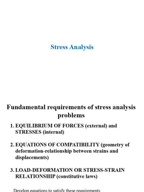 Cve80018 Lecture 5 Stress Analysis Pdf
