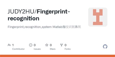 github judy2hu fingerprint recognition fingerprint recognition