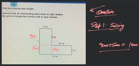 Find The Missing Side Lengthassume That All Intersecting Sides Meet At